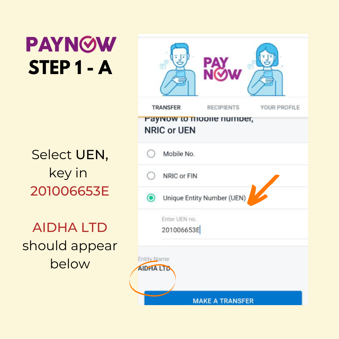 I am a helper enrolling myself - aidha